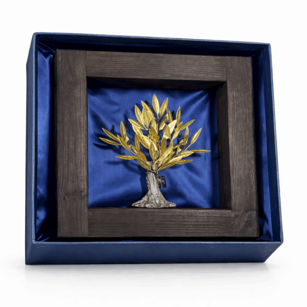 WOODEN FRAME WITH A HANDMADE OLIVE TREE - Hercules